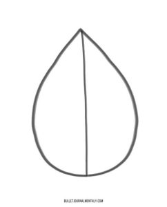 How to Draw Leaves - Easy Step by Step Tutorials - Bullet Journal Monthly