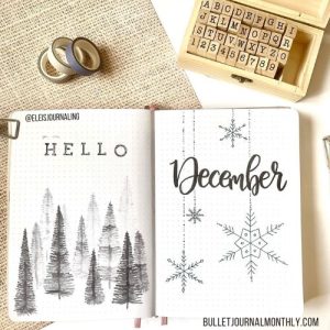 Best December Bullet Journal Spread Ideas - Bullet Journal Monthly
