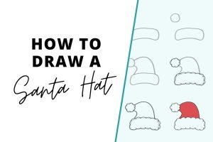 How to Draw a Santa Hat - Bullet Journal Monthly